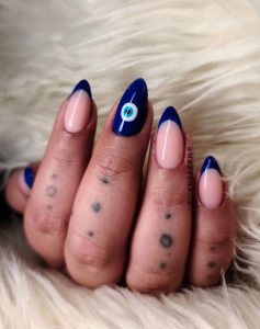 40+ Gorgeous Evil Eye Nail Designs You Must Try - Boss Babe Chronicles